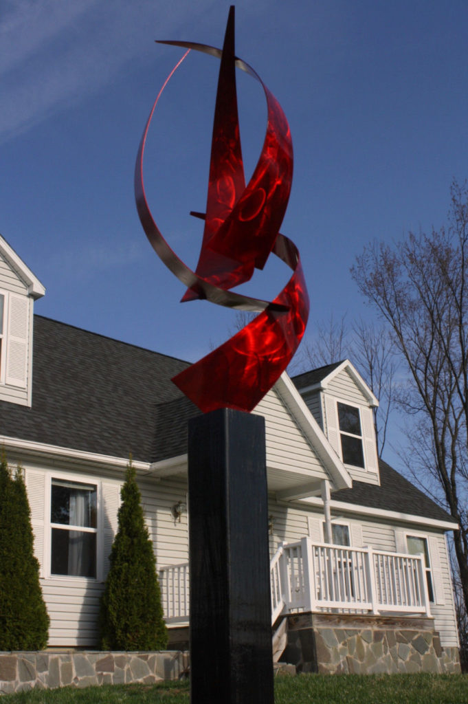 Alex Kovacs – In-Outdoor Metal Sculpture Modern Abstract Rainbow Art ...